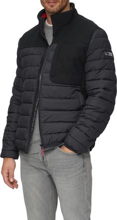 s.Oliver Leichte Steppjacke im Materialmix mit Kontrast-Details