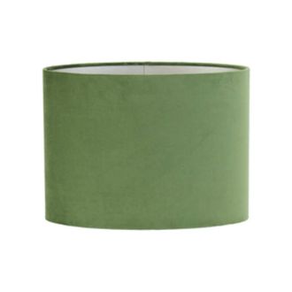 Light & Living Lampenschirm - Velours - grün - textil - E27 - - Light&living