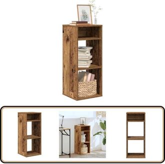 vidaXL Bibliothèque vieux bois 34x31x80 cm bois dingénierie - Vidaxl