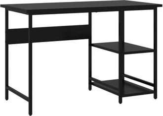 vidaXL Bureau dOrdinateur Table Informatique Meuble de Travail Bureau dEcriture Table dOrdinateur Int&eacute;rieur Noir 105x50x72 cm MDF et M&eacute;tal