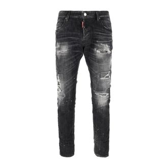 Dsquared2 Homme, Jeans, Noir, Taille: 2XL Rocky Mountains Jeans Noir Délavé