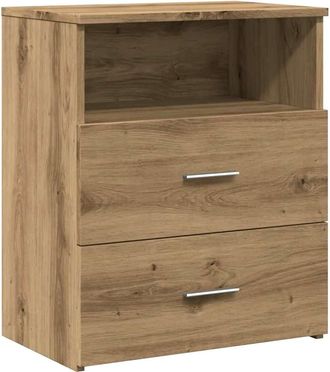 Generic Nachttisch, Moderne Schlafzimmer-Bettschr&auml;nke mit Schublade und Offenem Regal Oben, Organizer f&uuml;r Nachttischutensilien (Handwerklich gefertigte Eichen