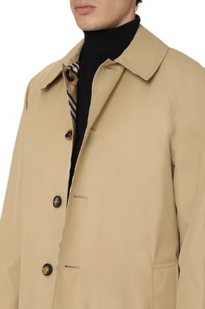 Burberry Mens Reversible Cotton Trench Coat Beige Raincoats