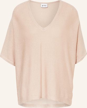 FTC Ftc Cashmere Strickshirt Mit Glitzergarn beige