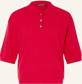 Luisa Cerano Luisa Cerano Strick-Poloshirt Mit 3/4-Arm rot