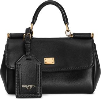 Dolce & Gabbana My Sicily Mini sac &agrave; main en cuir souple