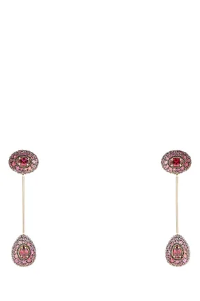 Swarovski Pink Crystal Earrings - Pink
