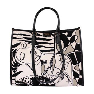 My Best Bags Firenze Handtasche aus Stoff und Leder - - Bags - Damen - Mehrfarbig - ONE SIZE