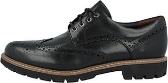 Clarks Batcombe Wing, Brogues Homme, Noir (Black Leather), 44.5 EU
