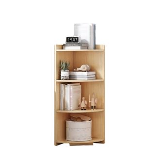 Generic 4-6-stufiges Eck-B&uuml;cherregal, B&uuml;cherregal, bodenstehendes, mehrschichtiges offenes, for Aufbewahren von B&uuml;chern, Comics und Dekorationsgegenst&auml;nden zu