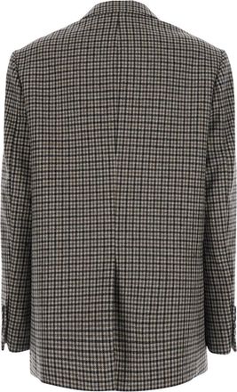 Dunst Houndstooth Wool Blazer - Beige