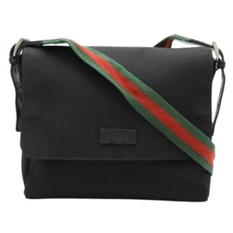 Gucci Pre-owned Canvas Cross Body Bag - - Pre-owned - Damen - Schwarzk - ONE SIZE