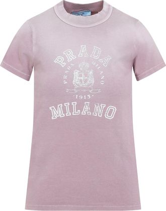 Prada Rosa Baumwoll-T-Shirt