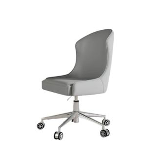 Generic Armloser B&uuml;rostuhl, Computerstuhl Aus Leder Mit Hoher R&uuml;ckenlehne, H&ouml;henverstellbar, Kann 150 Kg Tragen, for Konferenz- Und Besprechungsr&auml;ume Zu Hause