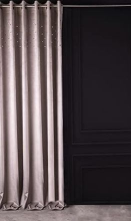 Chic Home MODERN CHIC Samtvorhang 140x270 mit Ösen, Beige