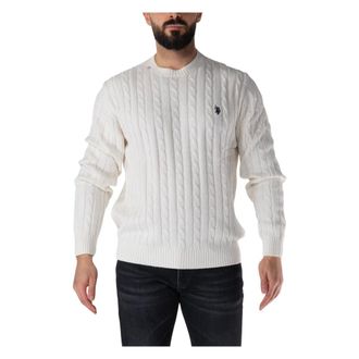 U.S.Polo Association U.s. Polo Assn., Homme, Pulls, Blanc, Taille: L Pull élégant Maglione Bert