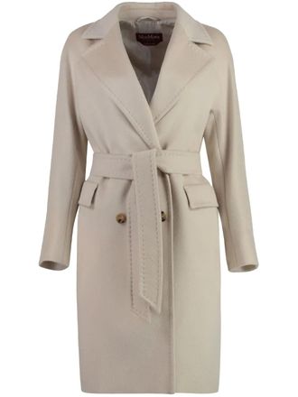 Max Mara manteau &agrave; taille ceintur&eacute;e - Tons neutres