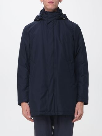 Herno Knielange Windjacke mit Kapuze und Stehkragen