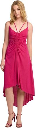 Kocca Femme, Robes, Rose, Taille: 44 FR Robe moulante longueur genou &agrave; doubles bretelles