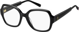 Tommy Hilfiger unisex, Accessoires, Noir, Taille: 51 MM Rectangle Eyewear Frame