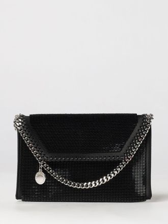 Stella McCartney Mini sac Falabella en satin perl&eacute; avec bandouli&egrave;re en cha&icirc;ne