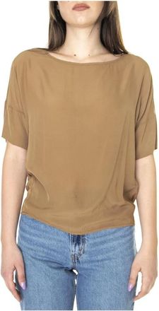 Alessia Santi Femme, Blouses et Chemises, Brun, Taille: 40 FR Blouses