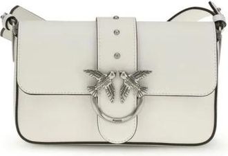 Pinko Pinko, Femme, Sacs, Blanc, Taille: ONE Size Bos Taurus Shoulder Bag