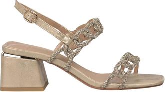 Alma En Pena Alma EN Pena, Femme, Chaussures, Jaune, Taille: 36 EU Sandale &agrave; double bride et talon moyen