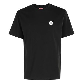 Kenzo Homme, Tops, Noir, Taille: M T-shirt Classique Floral Noir Col Rond