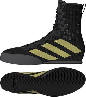 adidas Mixte enfant Bo&icirc;te Hog 4 Chaussures de boxe, Noir Dor&eacute; Gris Negb&aacute;s Dormet Grisei, 37 1/3 EU