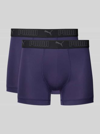 Puma Slim Fit Trunk mit Logo-Stitching im 2er-Pack