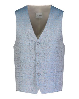 Roy Robson Schmuckweste mit floralem Stickmuster und Stretch, Slim Fit in