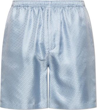 Ferragamo Homme, Shorts, Bleu, Taille: M Silk Shorts