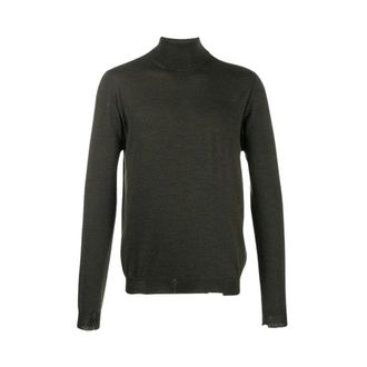 Golden Goose Homme, Pulls, Vert, Taille: XL Pull Col Roul&eacute; Vintage en Laine M&eacute;rinos