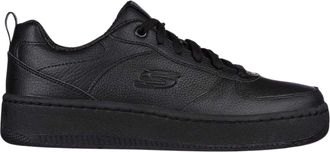 Skechers Sport Court 92 Illustrious Sneaker f&uuml;r Damen, Leder (Schwarz)