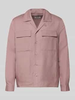 Antony Morato Regular Fit Hemdjacke aus Leinen-Viskose-Mix