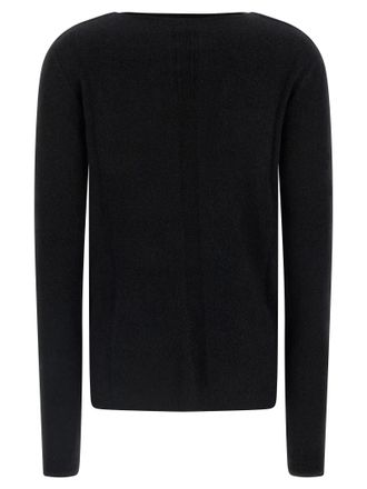 Rick Owens Womens Black Wool Cardigan Clothing
