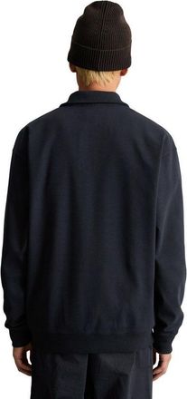 Marc O'Polo Denim Langarm-Poloshirt Polo-Sweatshirt regular aus schwerem Interlock Jersey