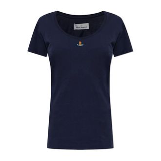 Vivienne Westwood Femme, Tops, Bleu, Taille: 36 FR T-shirt Lollo