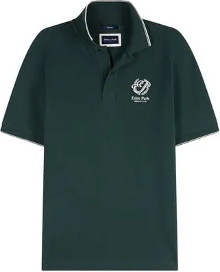 Eden Park Polo droit &agrave; logo brod&eacute; en coton