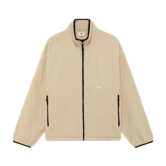 Autry Homme, Vestes, Beige, Taille: XL Full Zip Fleece Jacket