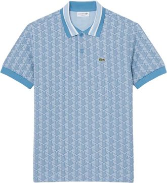 Lacoste Homme, Tops, Bleu, Taille: XL Jaquard Monogram Shirt