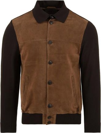 The Jack Leathers Homme, Vestes, Brun, Taille: L Veste Simple en Tricot