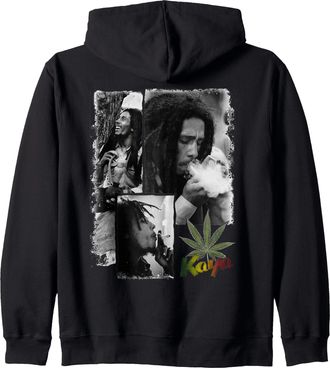 Bob Marley Offiziell Bob Marley Kaya Collage Reggae Band Retro Kapuzenjacke