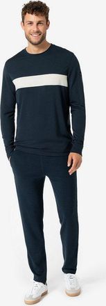 super.natural Sweatshirt f&uuml;r Herren, Merino MONTANA mit Streifen, casual
