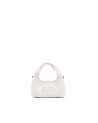 Marc Jacobs Womens Handbag Micro Crossbody Sack White Cow Leather Shoulder Bags