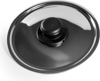 Zanetti Deckel aus Edelstahl, Deckel aus Edelstahl, Durchmesser 26 cm, Griff aus Kunststoff, geeignet f&uuml;r T&ouml;pfe und Pfannen, sp&uuml;lmaschinenfest