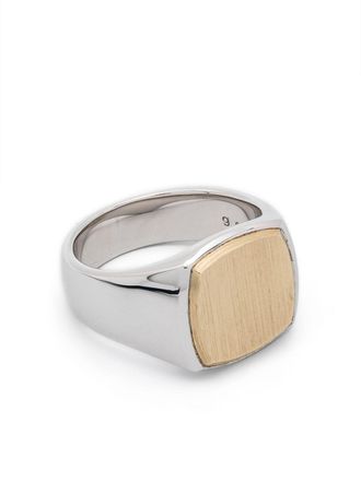 Tom Wood 9kt yellow gold Cushion ring - Argent