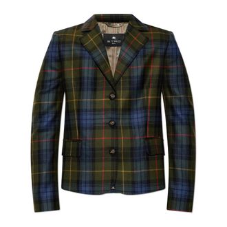 Etro Wollblazer mit Karomuster - - Jackets - Damen - Mehrfarbig - M