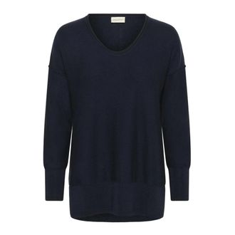 Part Two Femme, Pulls, Bleu, Taille: 40 FR NouraPW PU Strik 30309792 V-neck Tricots